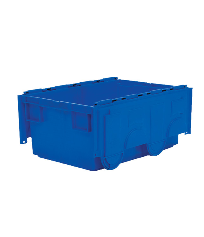 Heavy Duty Euro Nesting Bin With Lid 49.5LTR - Blue - EPACON SUPPLIES