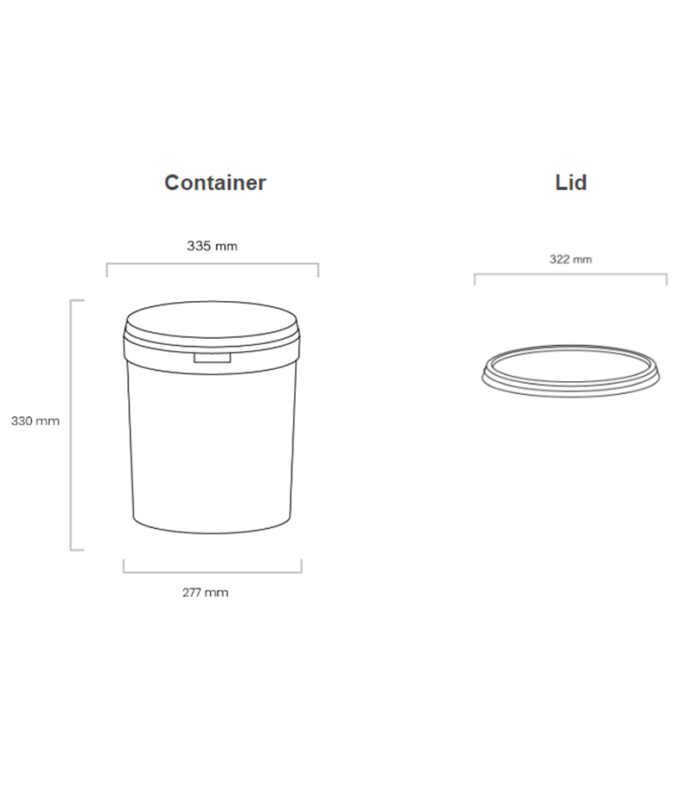 20L Titan Bucket - White - EPACON SUPPLIES