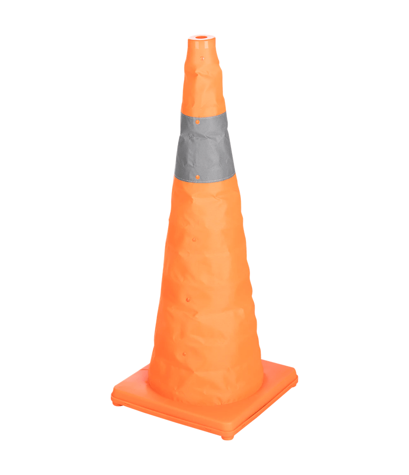 Foldaway Type Traffic Cone With Reflective Tape 450mm - EPACON SUPPLIES