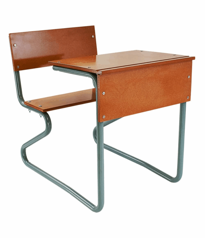 Combination Supa Wood Single School Desk - 600 X 450 X 750 Grade 7-12 ...