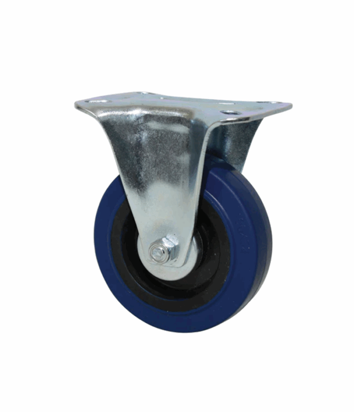 22 SER Series Elastic Rubber Castor Fixed SE 100mm - EPACON SUPPLIES